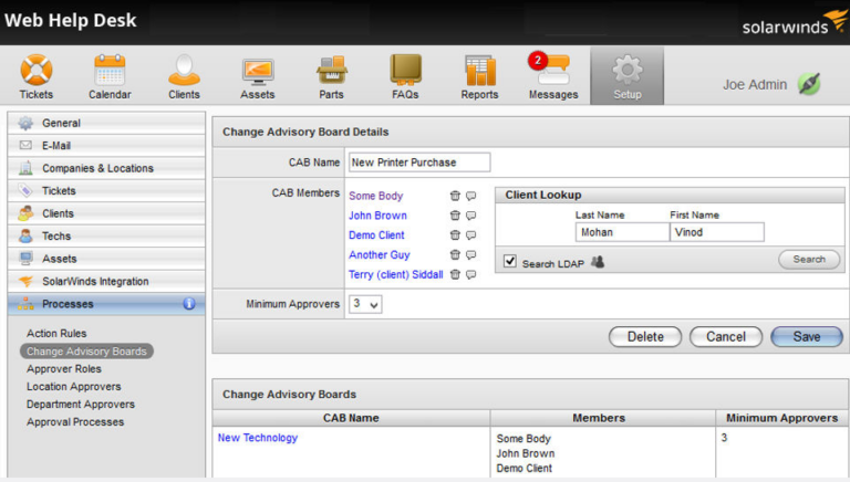 SolarWinds Hosted Web Help Desk - Loop1
